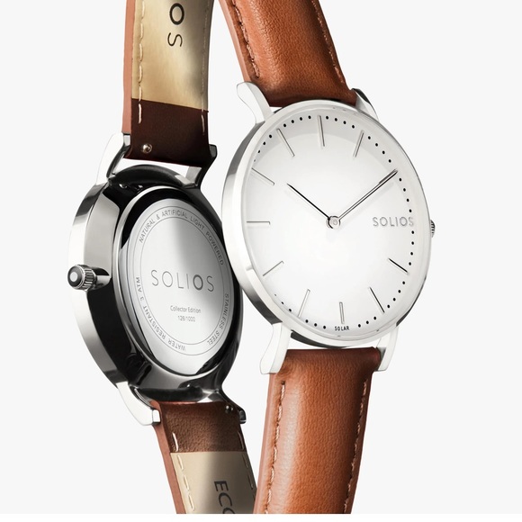 solios | Accessories | Solids Brown Leather Watch Band | Poshmark